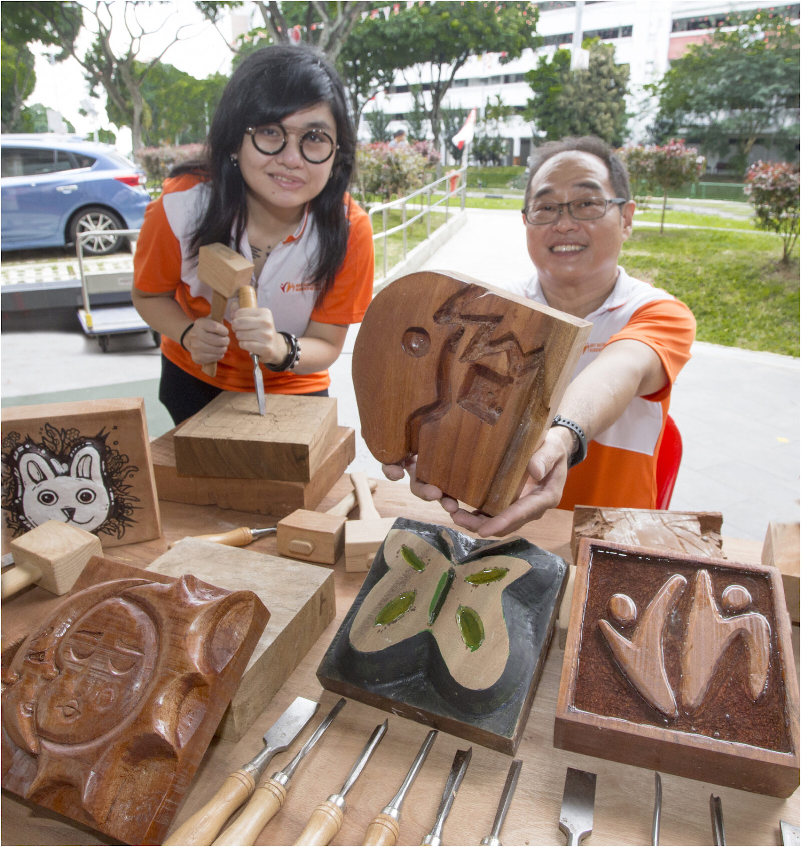 Bukit Batok Woodcarving Interest Group Creates Modern Artworks Using ...